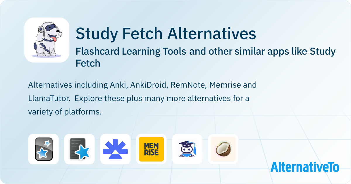 Study Fetch Alternatives: Top 12 Flashcard Learning Tools & Similar ...