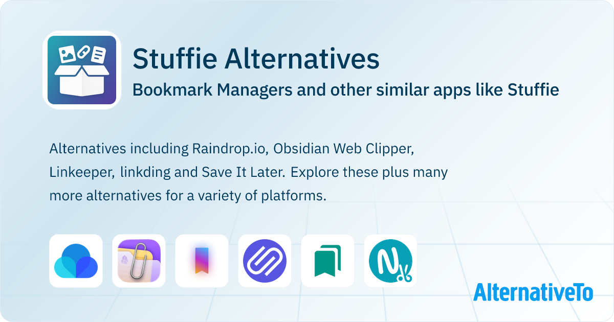 Stuffie Alternatives: Top 6 Bookmark Managers & Similar Apps ...