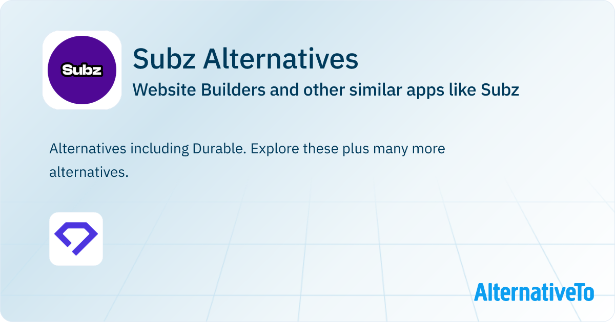 Subz Alternatives: Top 1 Website Builders & Similar Apps | AlternativeTo