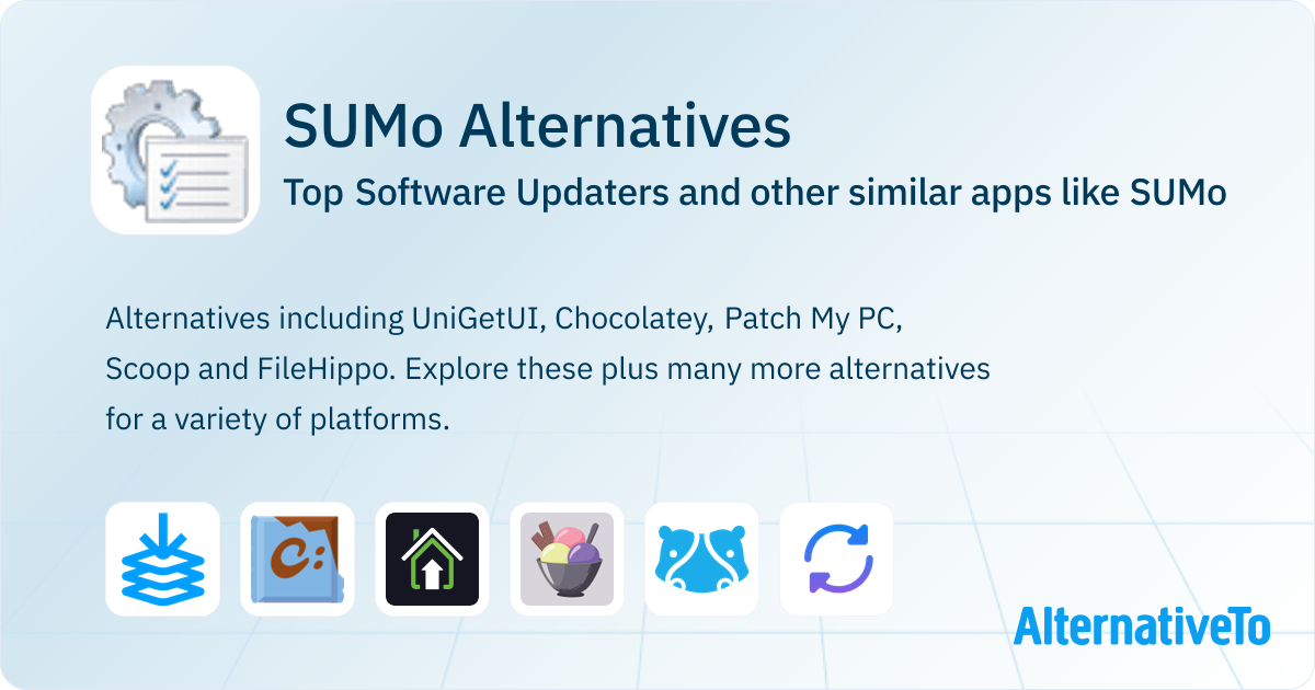 Great SUMo Alternatives: Top Software Updaters in 2026 | AlternativeTo