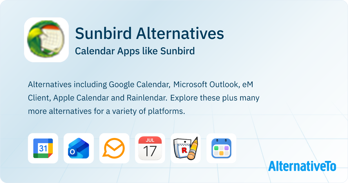 Sunbird Alternatives: Top 12 Calendar & Similar Apps | AlternativeTo