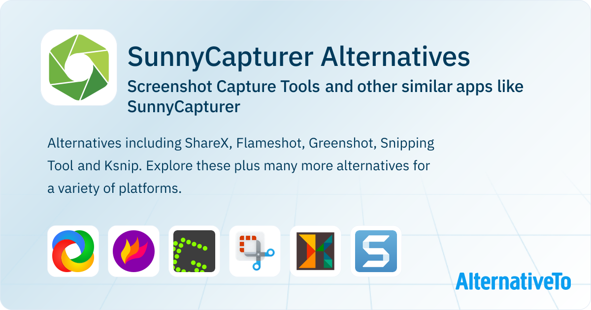 SunnyCapturer Alternatives: Top 12 Screenshot Capture Tools & Similar ...
