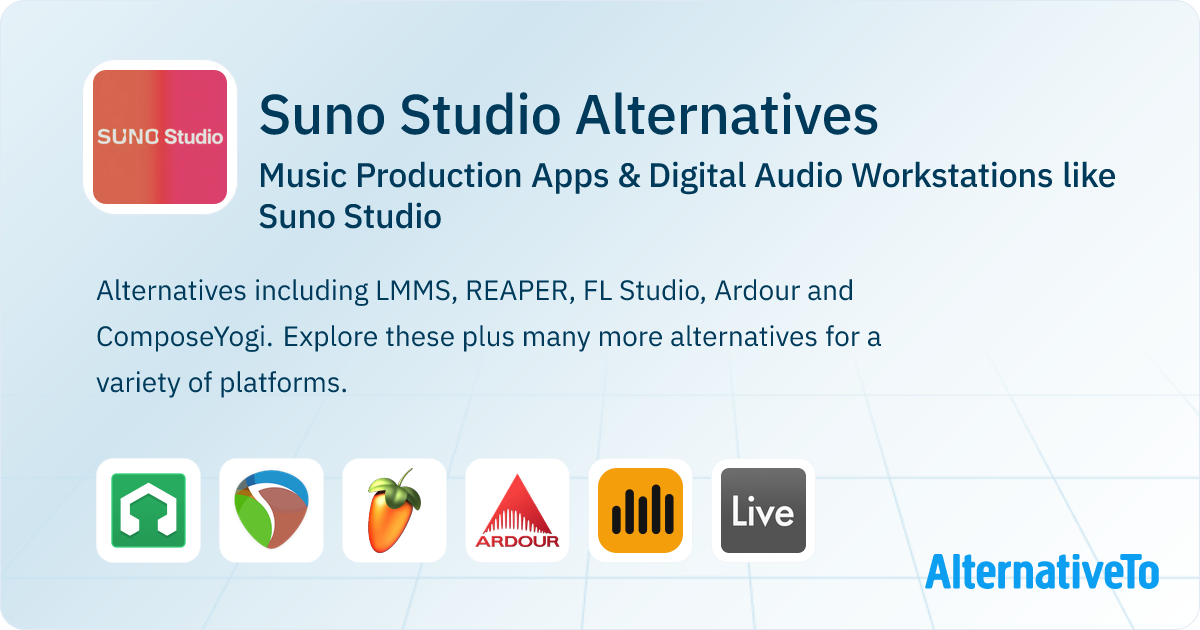 Suno Studio Alternatives: Music Production Apps - Page 5 | AlternativeTo
