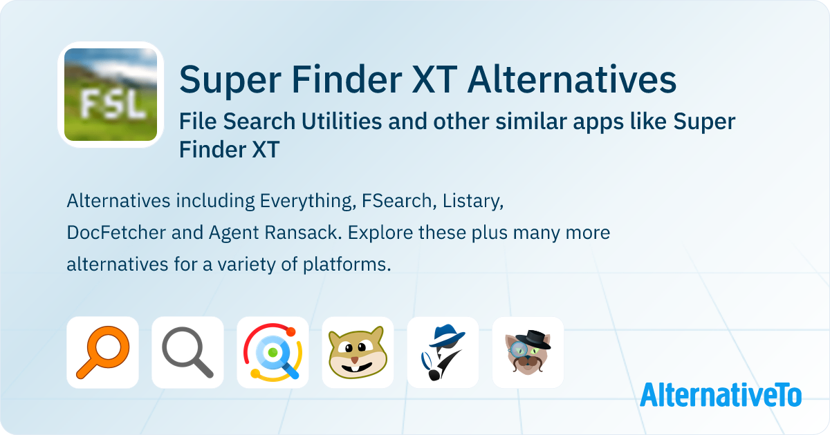 Super Finder XT Alternatives: Top 12 File Search Utilities & Similar ...