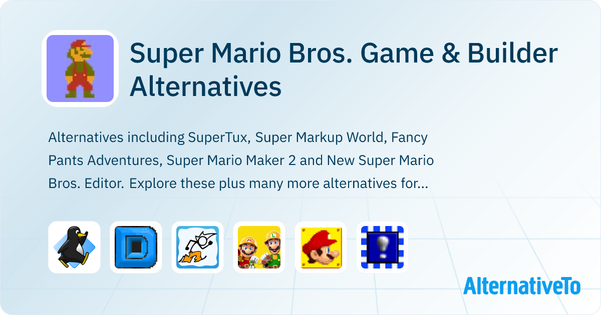 Super Mario Bros. Game & Builder Alternatives - Explore Similar ...
