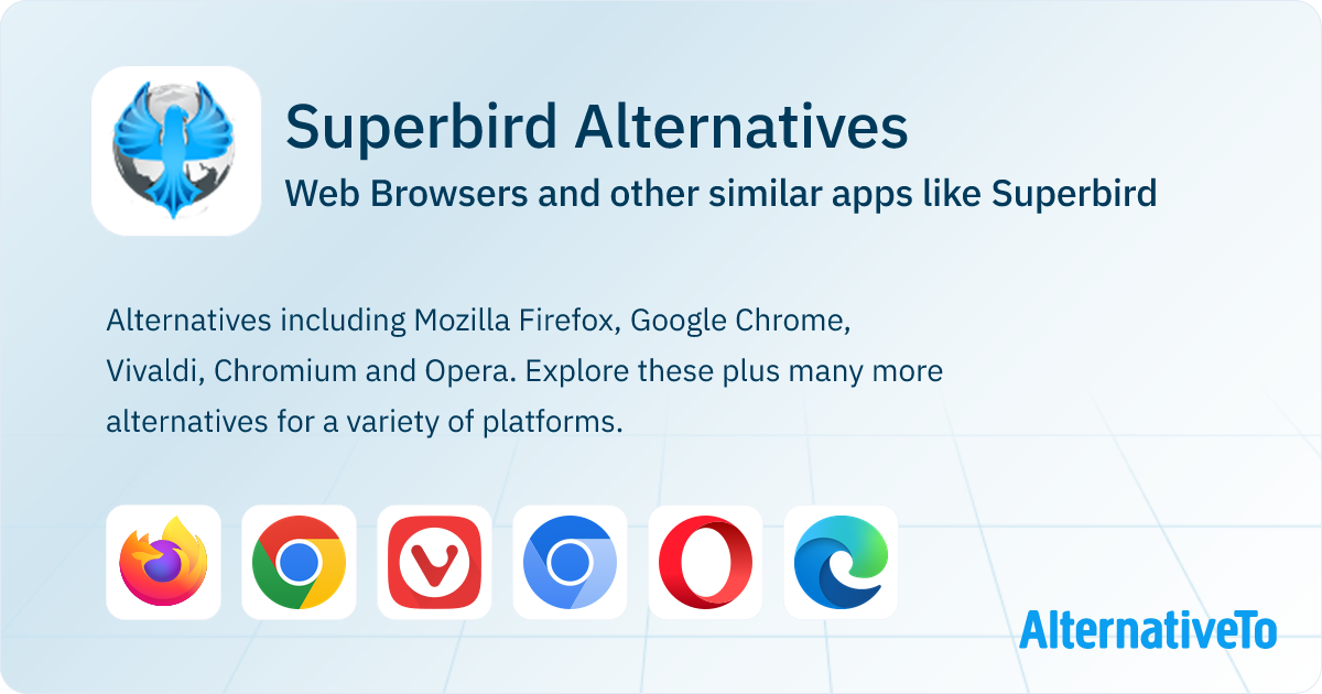 Superbird Alternatives: Top 12 Web Browsers & Similar Apps | AlternativeTo