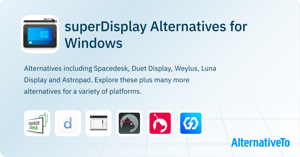 superDisplay Alternatives for Windows: Top 8 Screen Mirroring & Similar ...