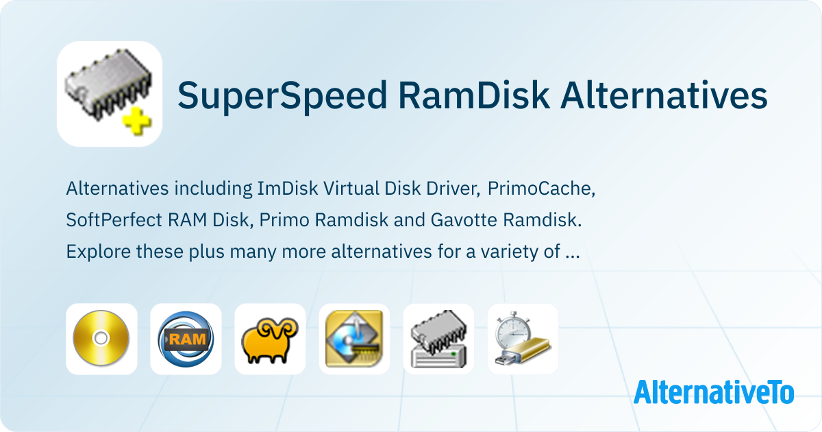SuperSpeed RamDisk Alternatives - Explore Similar Software | AlternativeTo