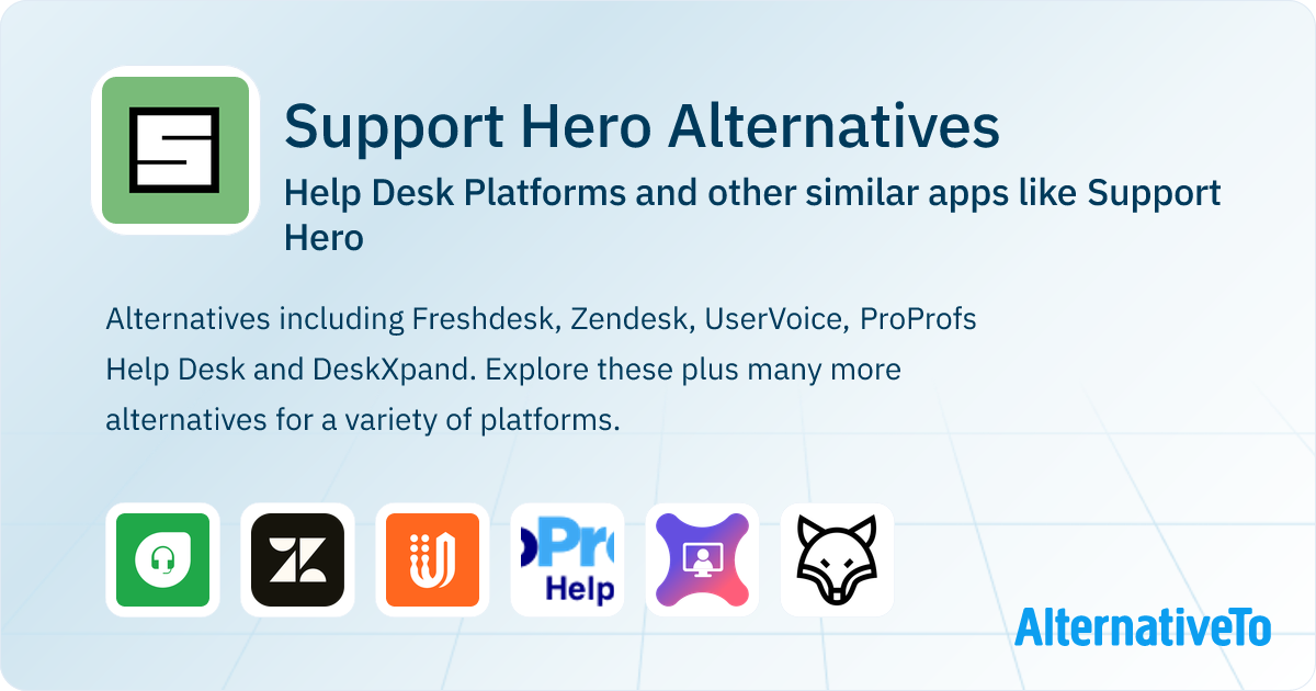 Support Hero Alternatives: Top 23 Help Desk Platforms & Similar ...