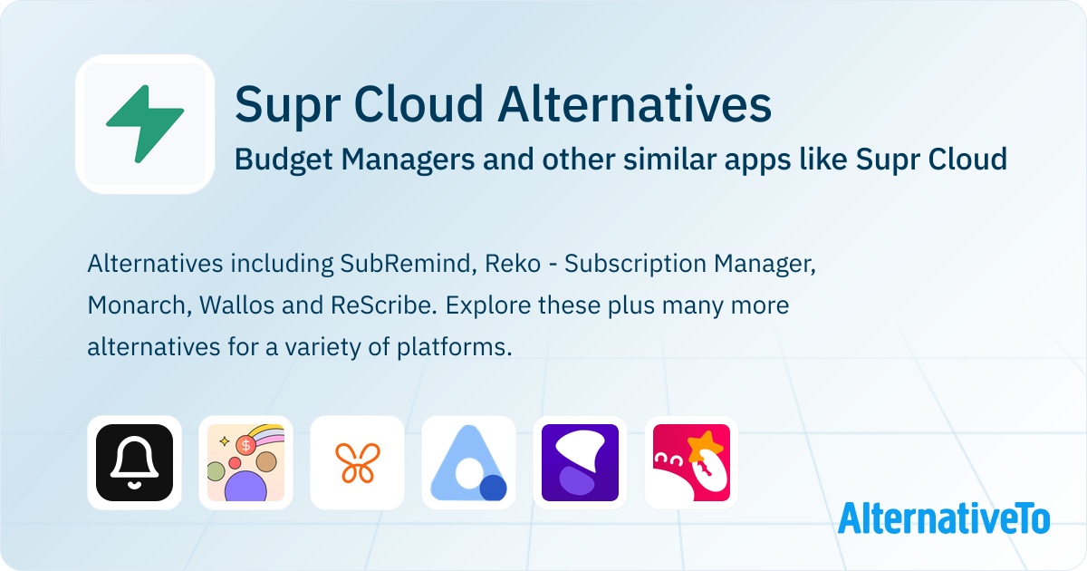 Supr Cloud Alternatives: Top 17 Budget Managers & Similar Apps ...