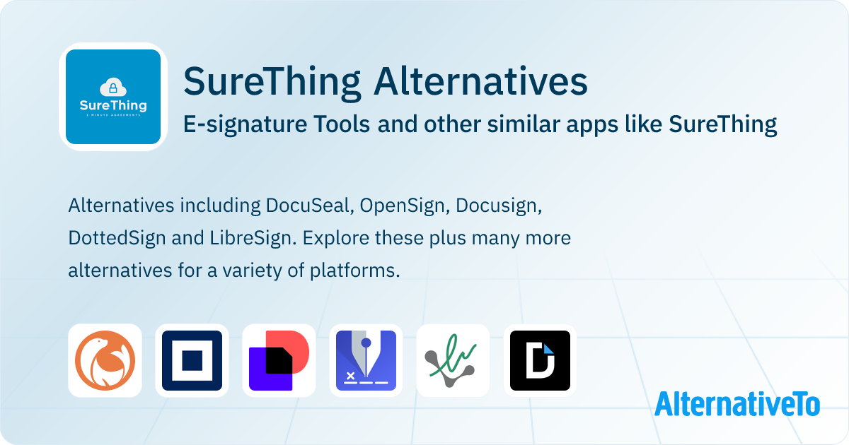SureThing Alternatives: Top 12 E-signature Tools & Similar Apps ...