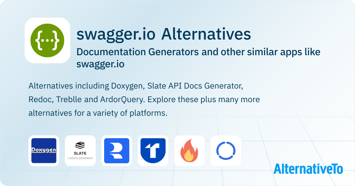 swagger.io Alternatives: Top 24 Documentation Generators & Similar Apps ...