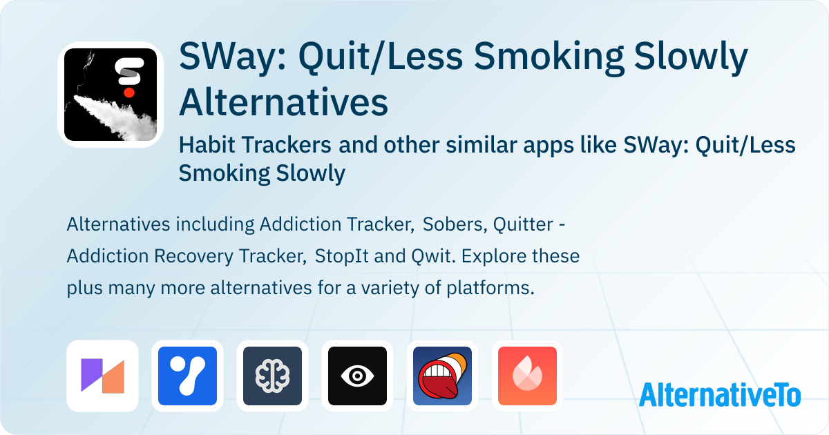 SWay: Quit/Less Smoking Slowly Alternatives: Top 7 Habit Trackers ...