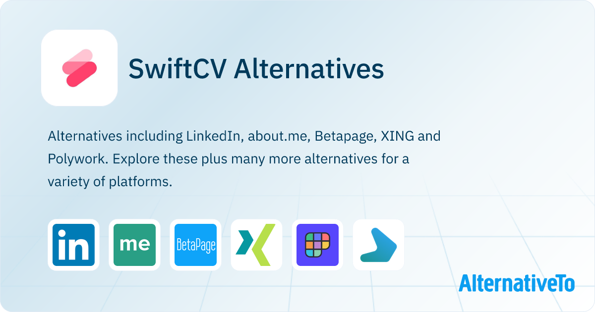 SwiftCV Alternatives - Explore Similar Sites & Apps | AlternativeTo