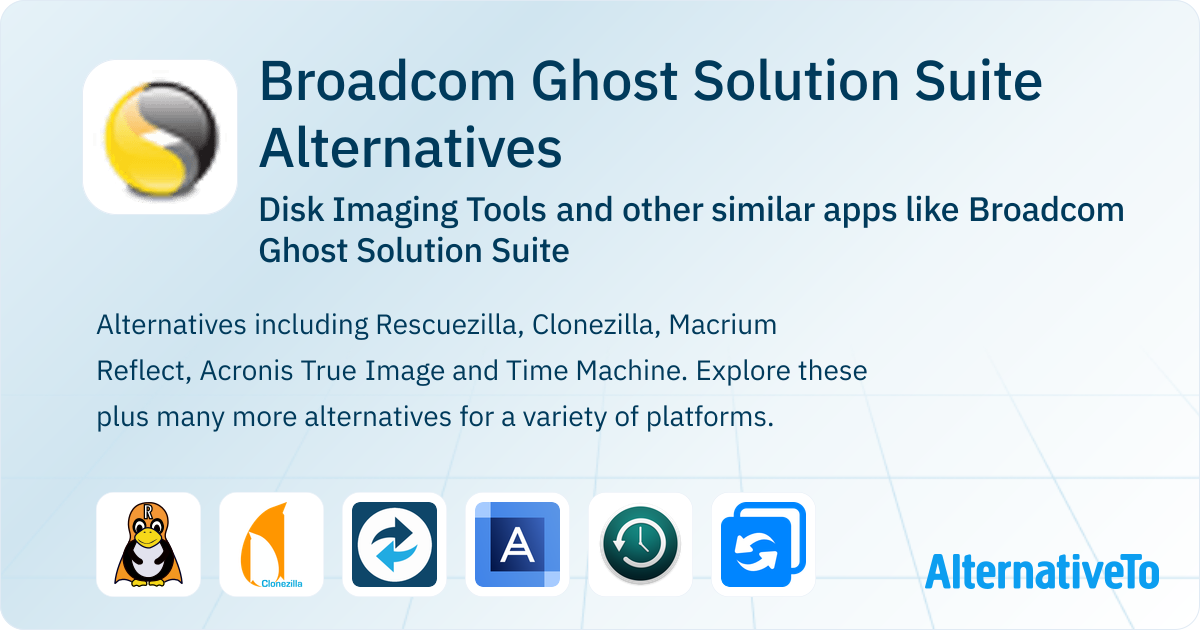 Broadcom Ghost Solution Suite Alternatives: Top 12 Disk Imaging Tools ...