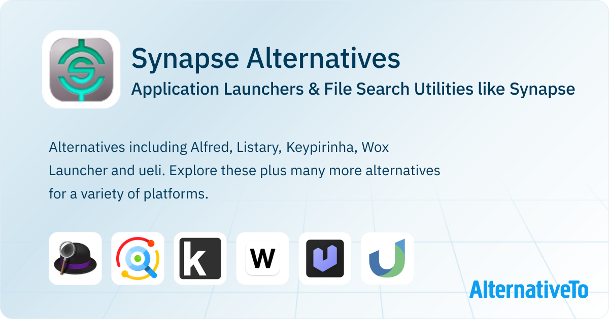 Synapse Alternatives: Top 12 Application Launchers | AlternativeTo