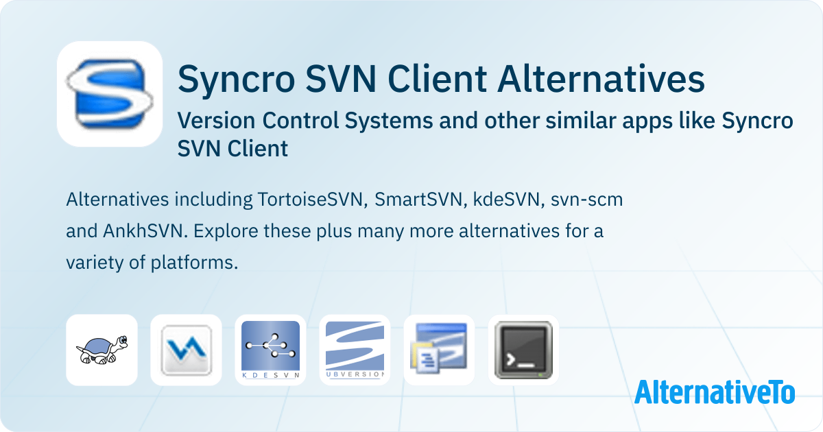 Syncro SVN Client Alternatives: Top 9 Version Control Systems & Similar ...