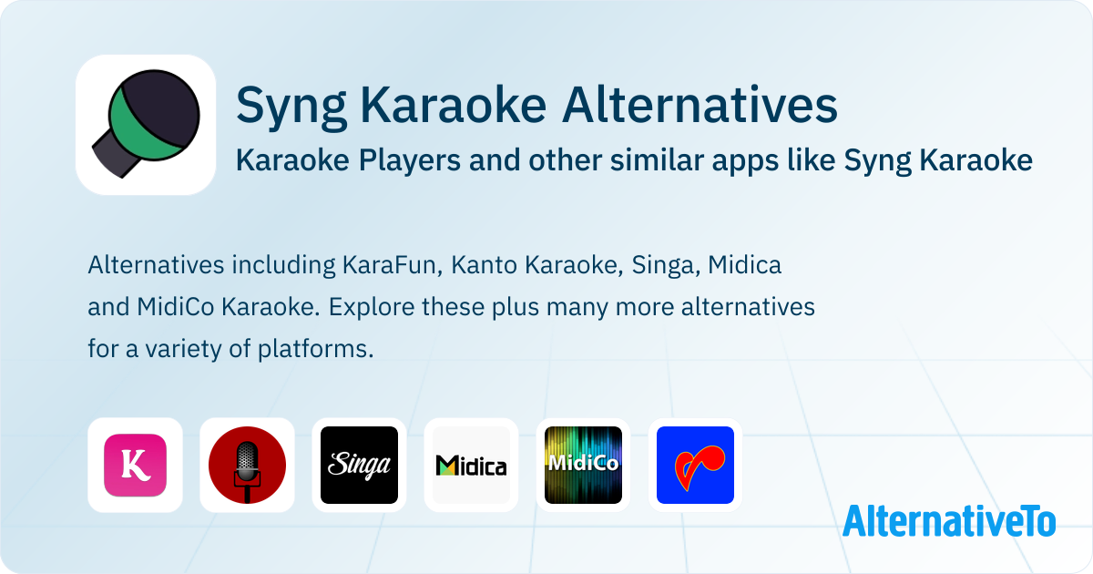 Syng Karaoke Alternatives: Top 19 Karaoke Players & Similar Apps ...