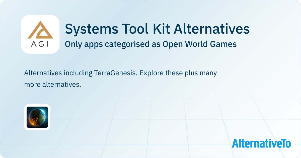 Games Like Systems Tool Kit: Similar Open World Games | AlternativeTo