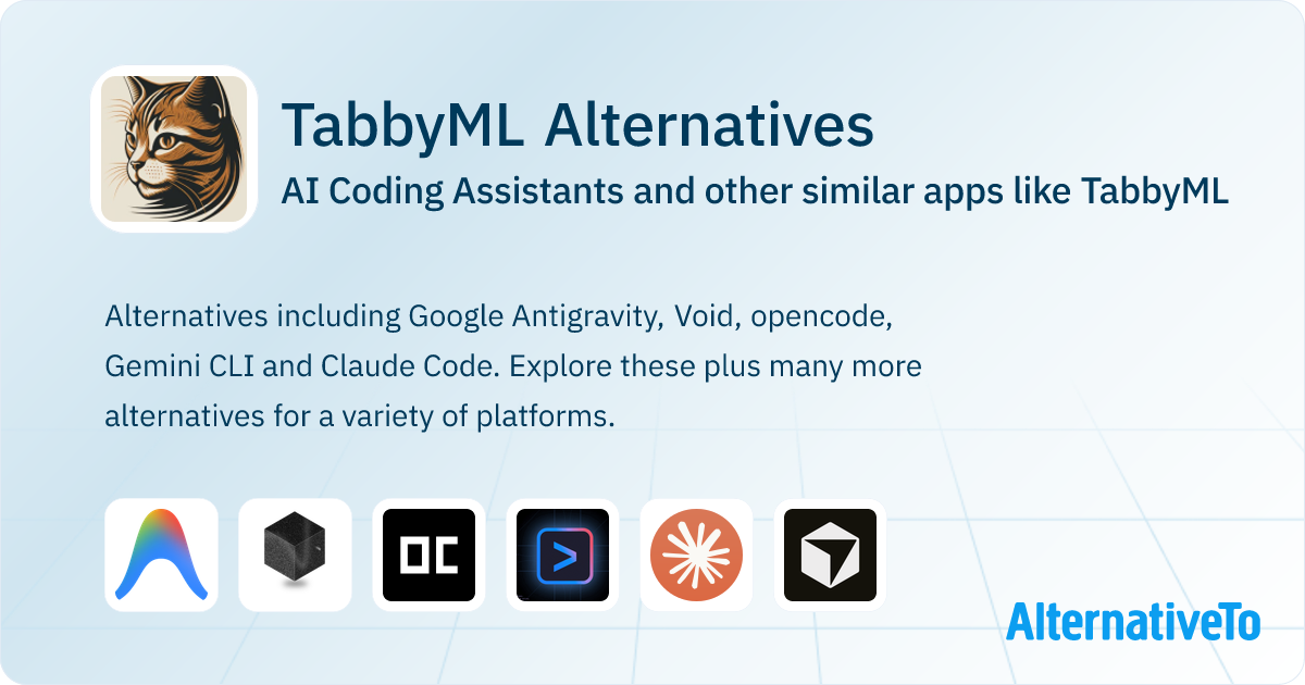 TabbyML Alternatives: Top 12 AI Coding Assistants & Similar Apps | AlternativeTo