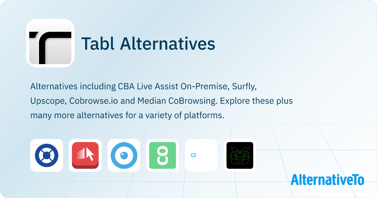 Tabl Alternatives - Explore Similar Software | AlternativeTo