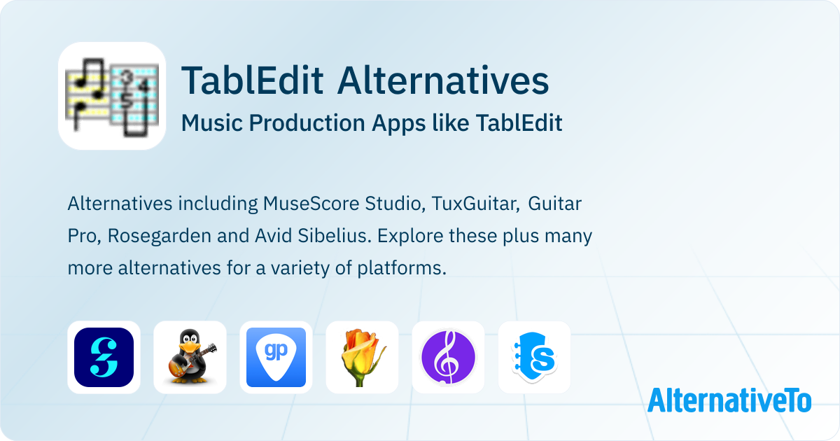 TablEdit Alternatives: Top 12 Music Production & Similar Apps ...