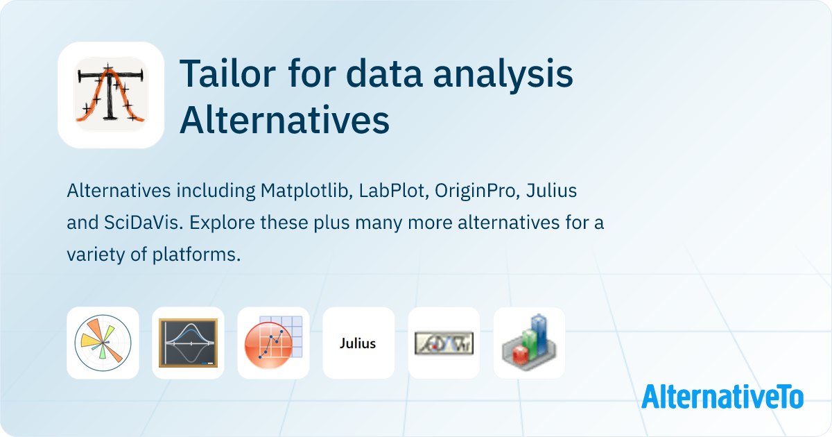 Tailor for data analysis Alternatives - Explore Similar Software ...