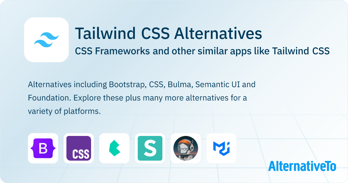 Tailwind CSS Alternatives: Top 12 CSS Frameworks & Similar Apps ...