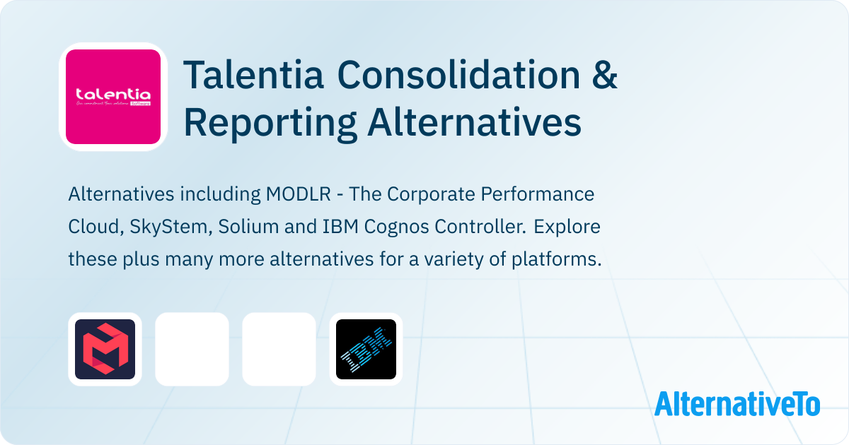 Talentia Consolidation & Reporting Alternatives - Explore Similar ...