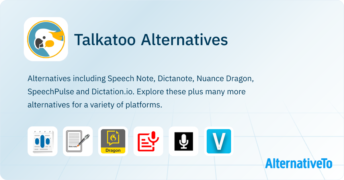 Talkatoo Alternatives - Explore Similar Software | AlternativeTo