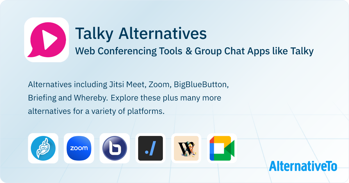 Talky Alternatives: Top 12 Web Conferencing Tools | AlternativeTo