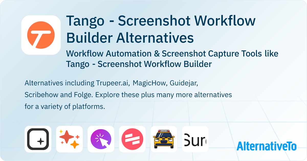 Tango - Screenshot Workflow Builder Alternatives: Top 15 Workflow ...