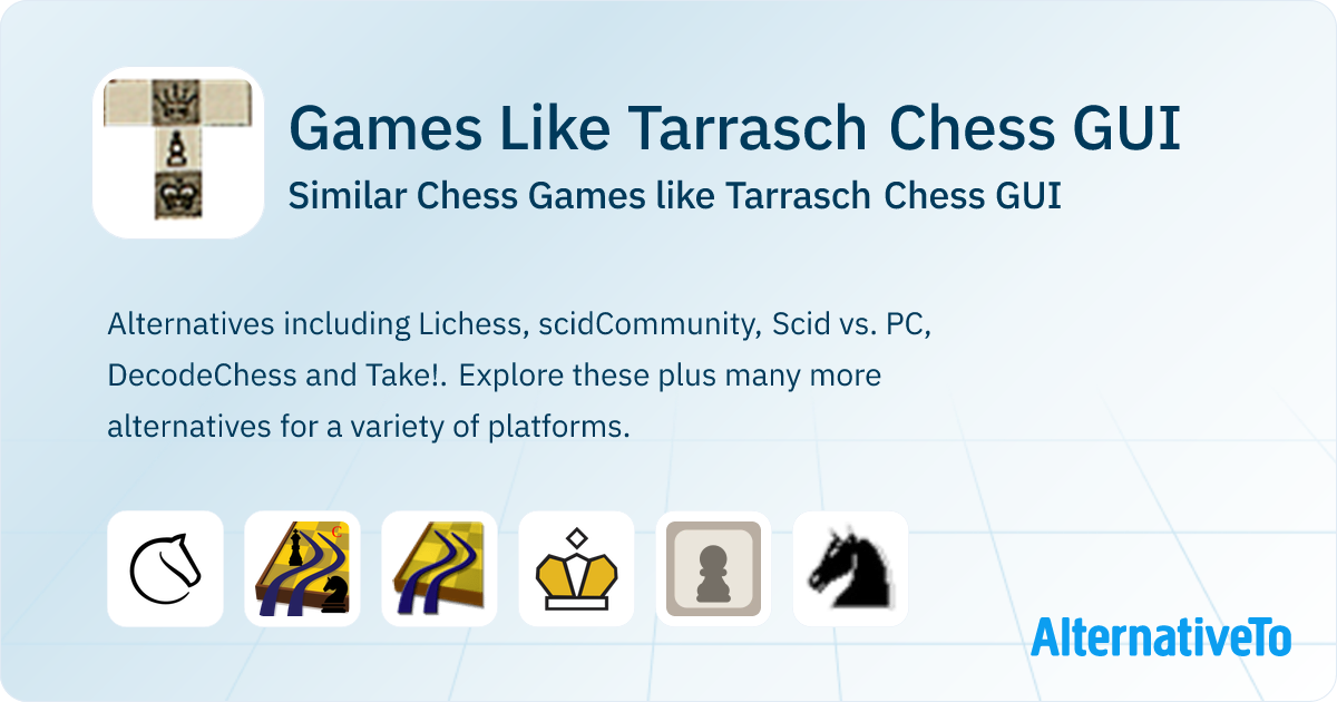 Games Like Tarrasch Chess GUI: Similar Chess Games 2025 | AlternativeTo