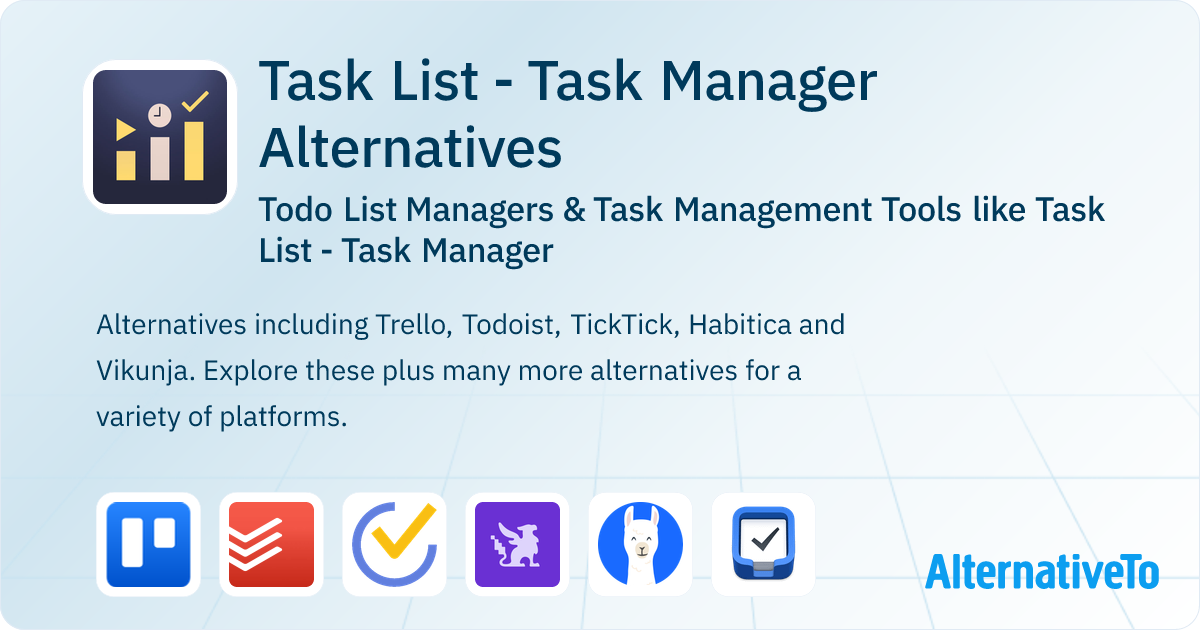 Task List - Task Manager Alternatives: Top 12 Todo List Managers ...