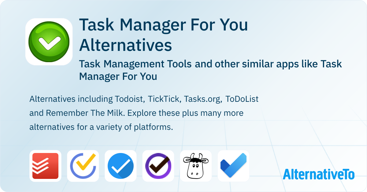 Task Manager For You Alternatives: Top 9 Task Management Tools ...