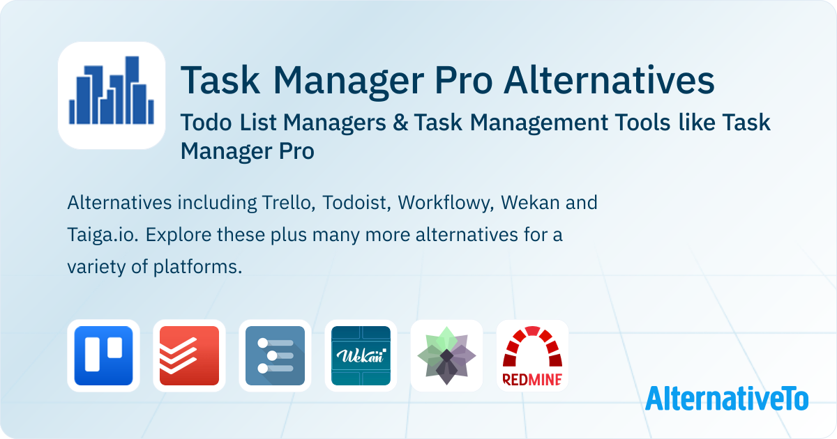 Task Manager Pro Alternatives: Top 12 Todo List Managers | AlternativeTo