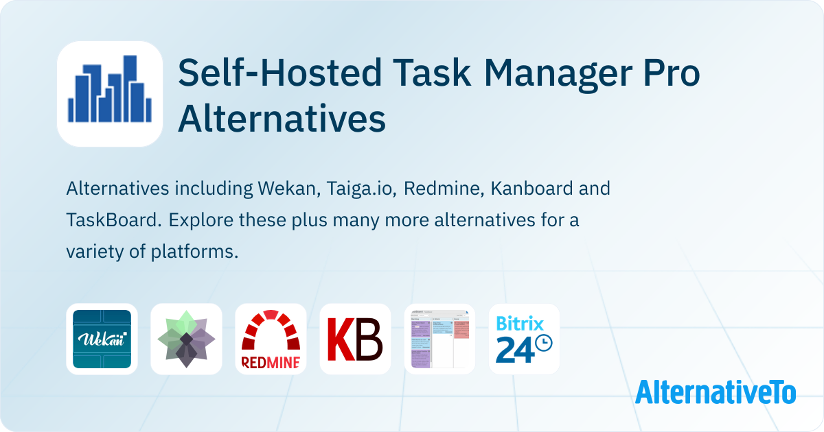Task Manager Pro Alternatives: Top 12 Self-Hosted Todo List Managers ...