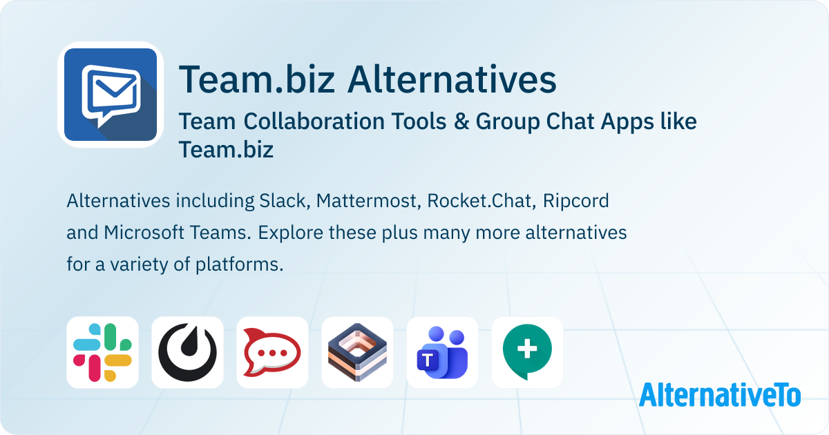 Team.biz Alternatives: Top 12 Team Collaboration Tools | AlternativeTo