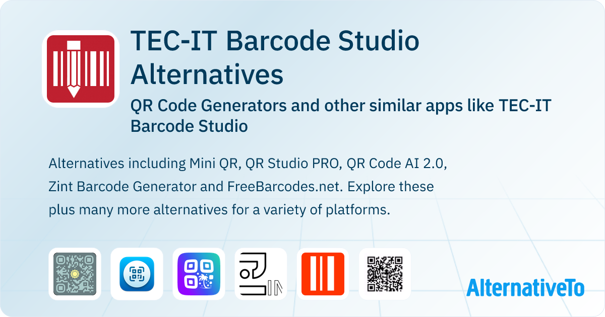 TEC-IT Barcode Studio Alternatives: Top 12 QR Code Generators & Similar ...