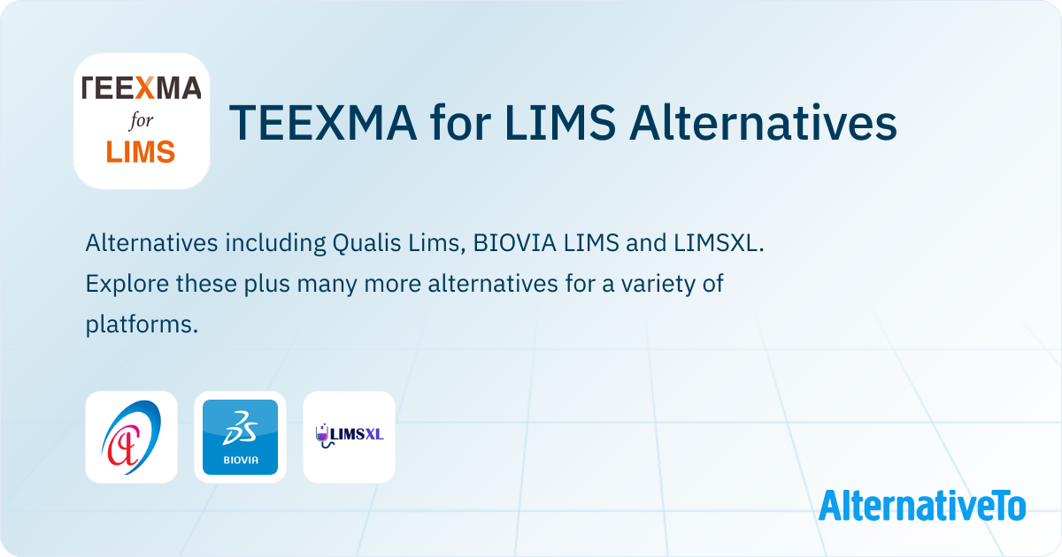 TEEXMA for LIMS Alternatives - Explore Similar Sites & Apps | AlternativeTo