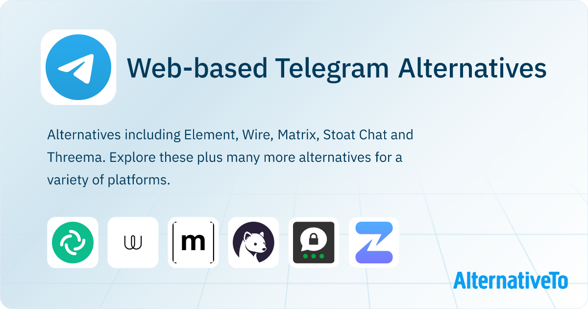 Telegram Alternatives: Top 12 Web-based Instant Messengers | AlternativeTo