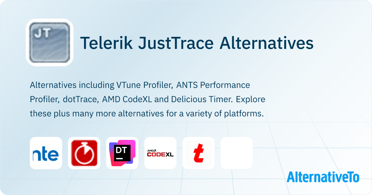 Telerik JustTrace Alternatives - Explore Similar Software | AlternativeTo