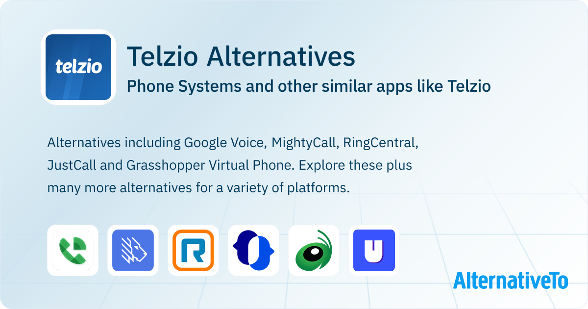 Telzio Alternatives: Top 12 Phone Systems & Similar Apps | AlternativeTo
