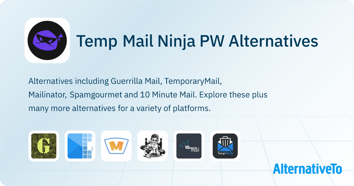 Temp Mail Ninja PW Alternatives - Explore Similar Sites & Apps ...