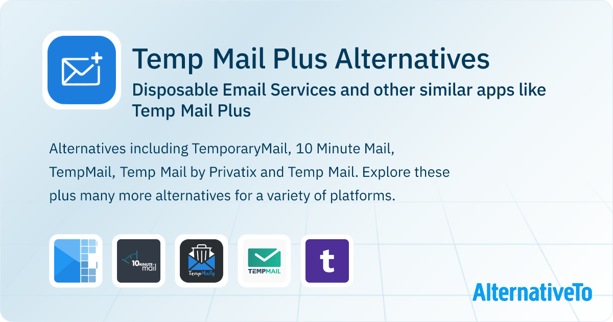 Temp Mail Plus Alternatives: Top 5 Disposable Email Services & Similar ...