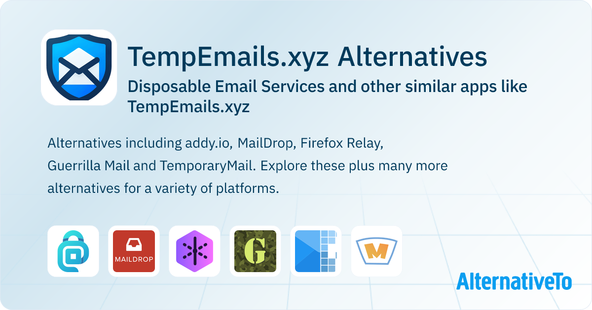 TempEmails.xyz Alternatives: Top 12 Disposable Email Services & Similar ...