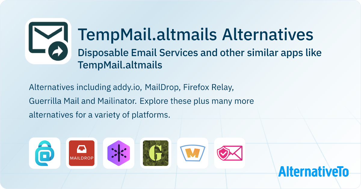 TempMail.altmails Alternatives: Top 12 Disposable Email Services ...