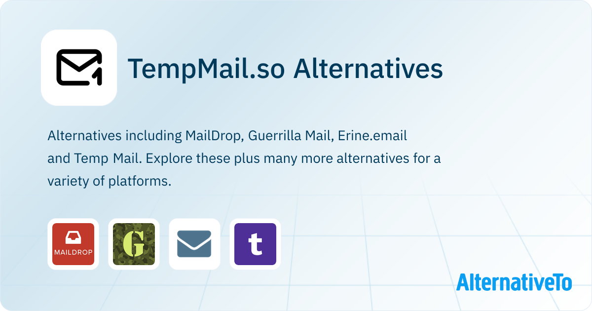 TempMail.so Alternatives - Explore Similar Sites & Apps | AlternativeTo