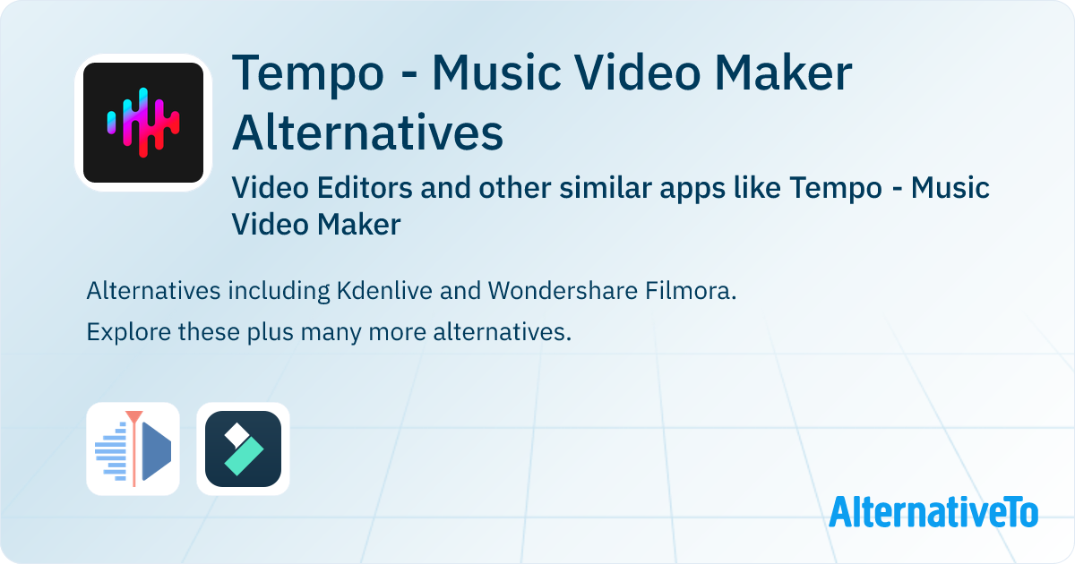 Tempo - Music Video Maker Alternatives: Top 2 Video Editors & Similar ...
