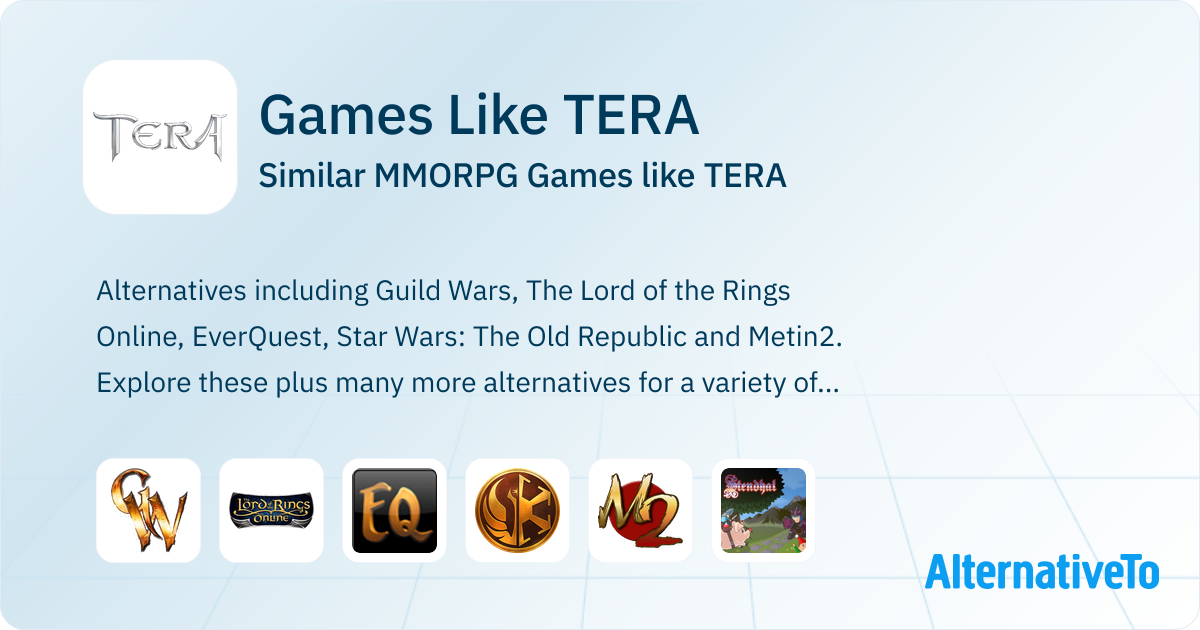Games Like TERA: Similar MMORPG Games | AlternativeTo